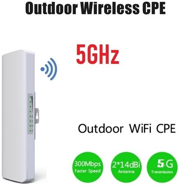 CPE Outdoor Wireless Access Point 5GHz 300Mbps | Shopee Thailand