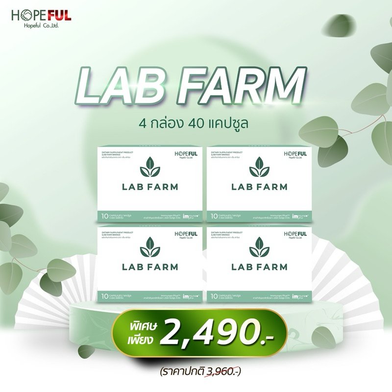 ⚡️ชุด4กล่อง⚡️ส่งฟรี!! LAB FARM (แล็บฟาร์ม ผลิตภัณฑ์เสริมอาหาร) 1กล่อง ...