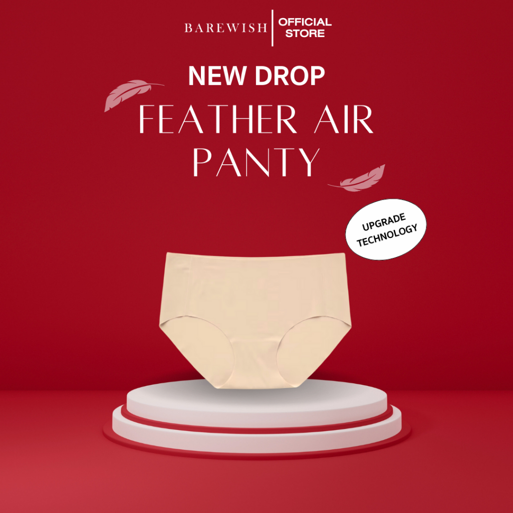 Feather Air Panties กางเกงในไร้ขอบ ทรงเต็มตัว เก็บเนื้อ เรียบไร้รอยต่อ คืนตัว ไม่ย้วย | Shopee ...