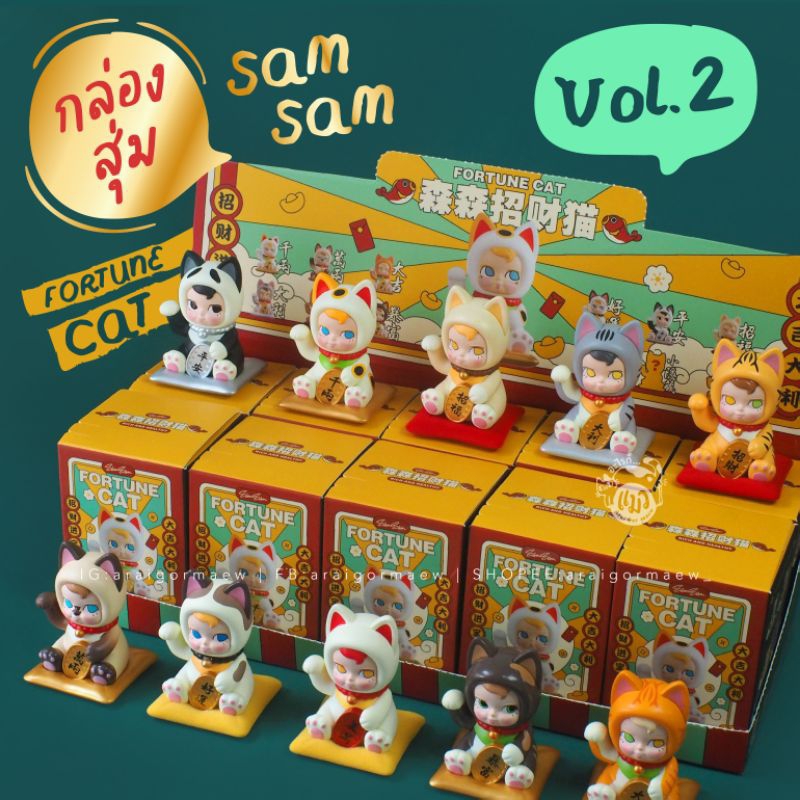 💥พร้อมส่ง💥ของแท้💯กล่องสุ่ม ชุด 2 Sam Sam : Fortune Cat : Paws Nova X ...