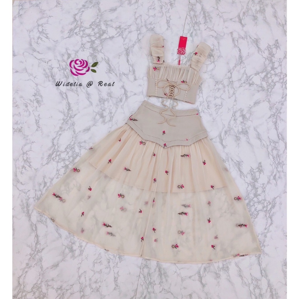 "เช็คสต็อคสินค้าก่อนสั่งซื้อค่ะ" Widelia@Real2 Set เสื้อสายเดี่ยวกับ ...