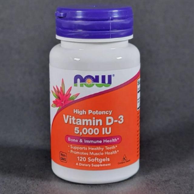 วิตามินดี 3 Now Foods, Vitamin D3 5,000 IU, High Potency 30,120 softgels | Shopee Thailand