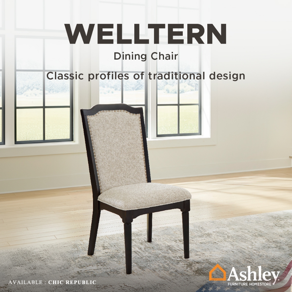 Ashley เก้าอี้รับประทานอาหาร รุ่น WELLTERN Dining Chair | Shopee Thailand
