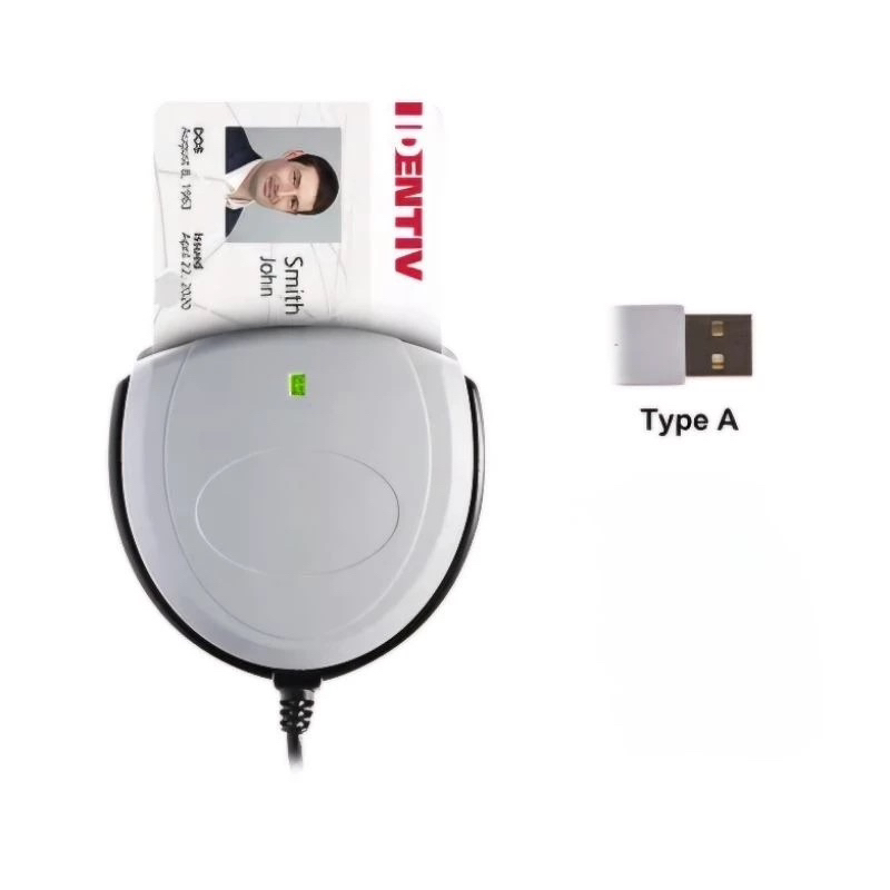 เครื่องอ่านบัตร Smart card reader Identiv รุ่น SCR3310 V2.0 | Shopee ...