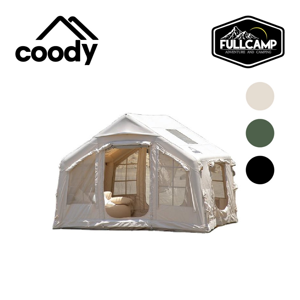 Coody เต็นท์ 8.0 รุ่น upgrade เต็นท์เสาลม "แถม rain cover และปั๊มลม " รับประกัน 5 ปี สินค้าพร้อม ...