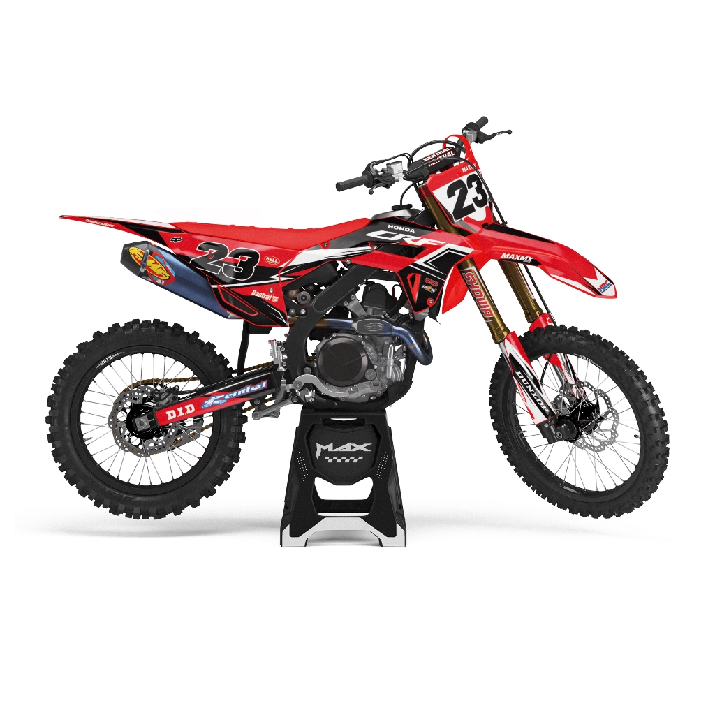 สติกเกอร์รถวิบาก CRF CR 110-450 cc ทั้งคัน พร้อมสติกเกอร์กระบอกโช๊ค ใส่ ...
