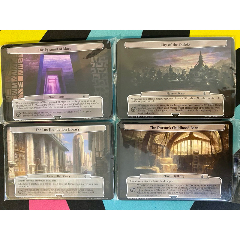 [MTG] Doctor Who Commander Planechase - Planes complete set | Shopee ...