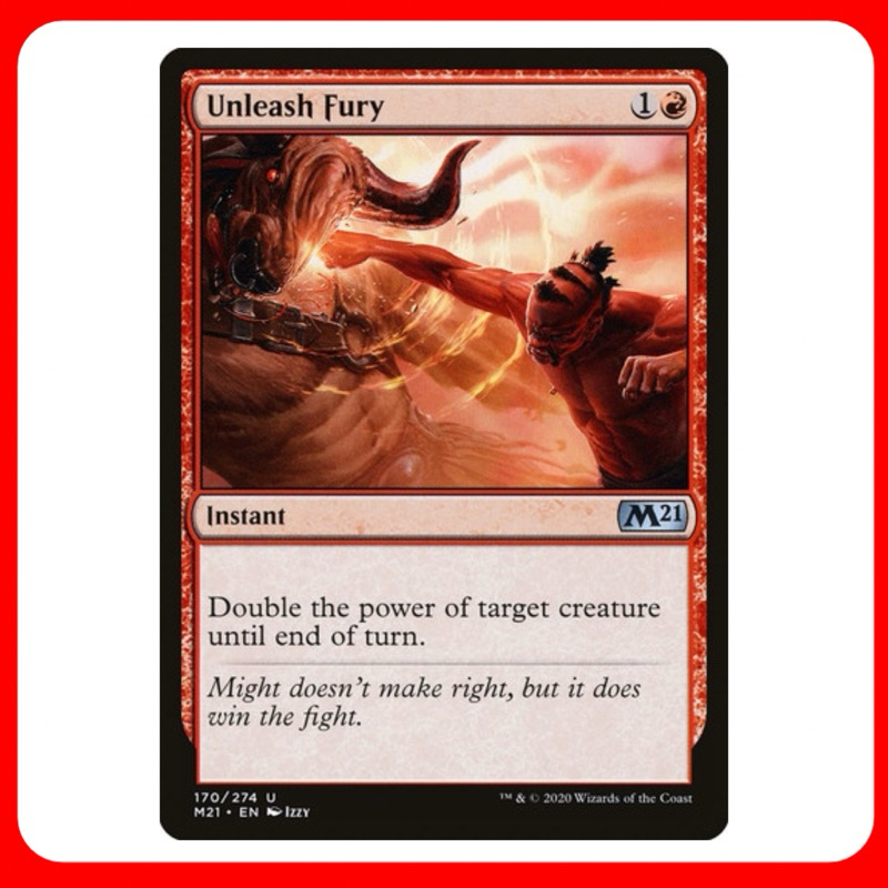 [MTG] Unleash Fury [M21] [RED] [UNCOM] [NORMAL] [ENG] (การ์ดเมจิค ...