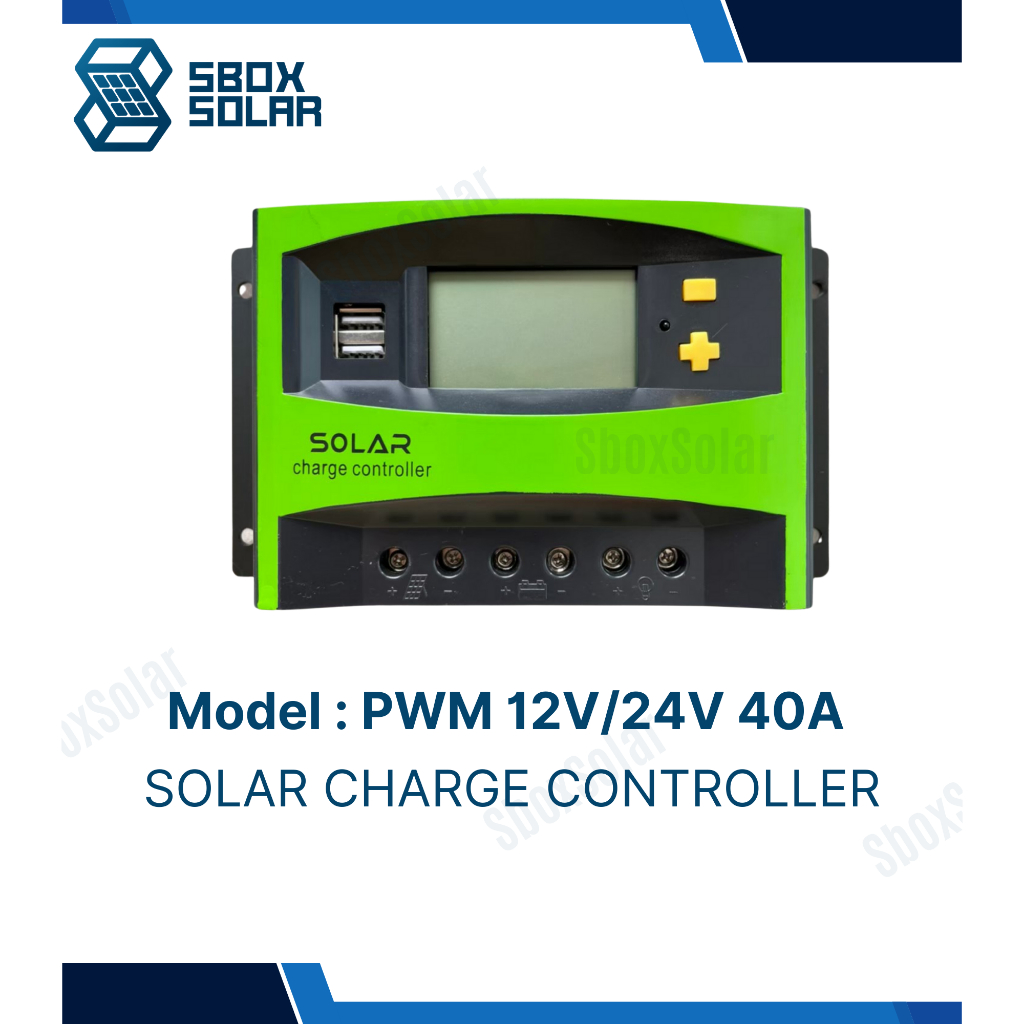 Solar Charge Controller PWM 12v/24v 40A | Shopee Thailand