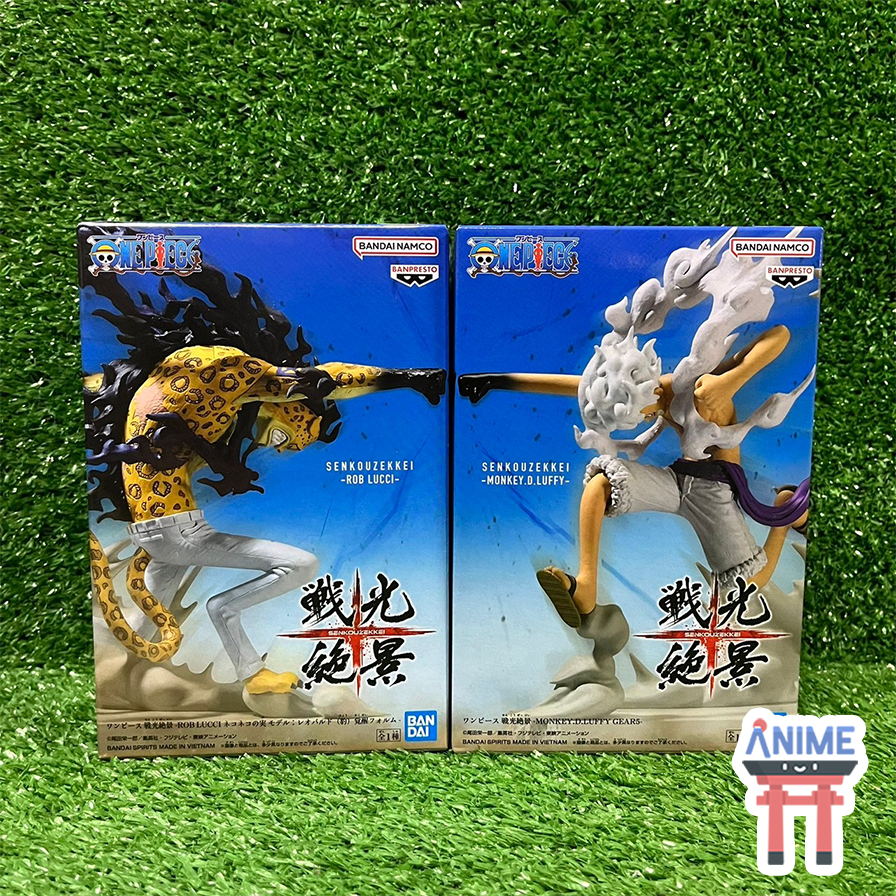 [พร้อมส่ง] One Piece - Monkey D. Luffy / Rob Lucci - Senkou Zekkei - Gear 5 (Banpresto) figure ...