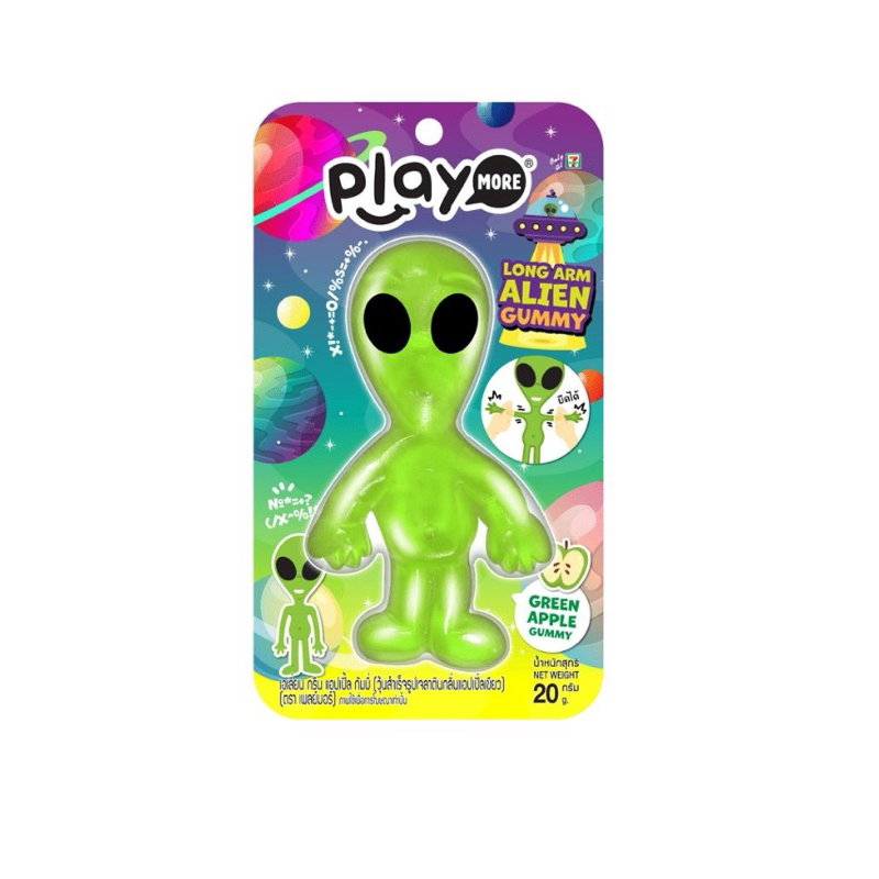 (รอ 1 วัน) เพลย์มอร์กัมมี่เอเลี่ยนคละรส 20 กรัม playmore gummy alien ...