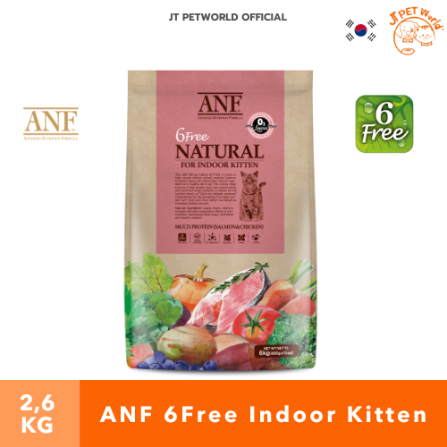 (exp.10/2025) ANF 6Free Kitten (สูตรลูกแมว) อาหารแมว สูตรออร์แกนิค | JT Petworld | Shopee Thailand