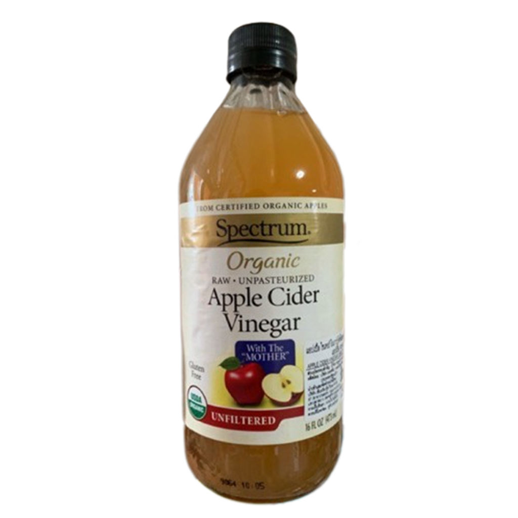 Spectrum Apple Cider Vinegar Organic Raw Unpasteurized Unfiltered ...