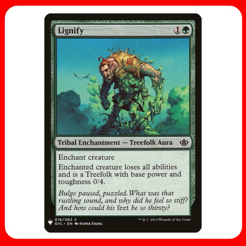 [MTG] Lignify [MB1] [GREEN] [COMMON] [NORMAL] [ENG] (การ์ดเมจิค / Magic ...
