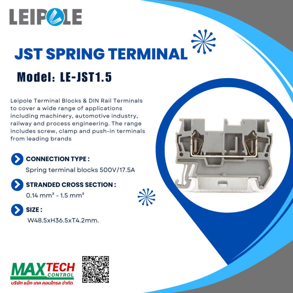 Leipole Model : JST1.5 (JST1.5 JST Spring Terminal) | Shopee Thailand