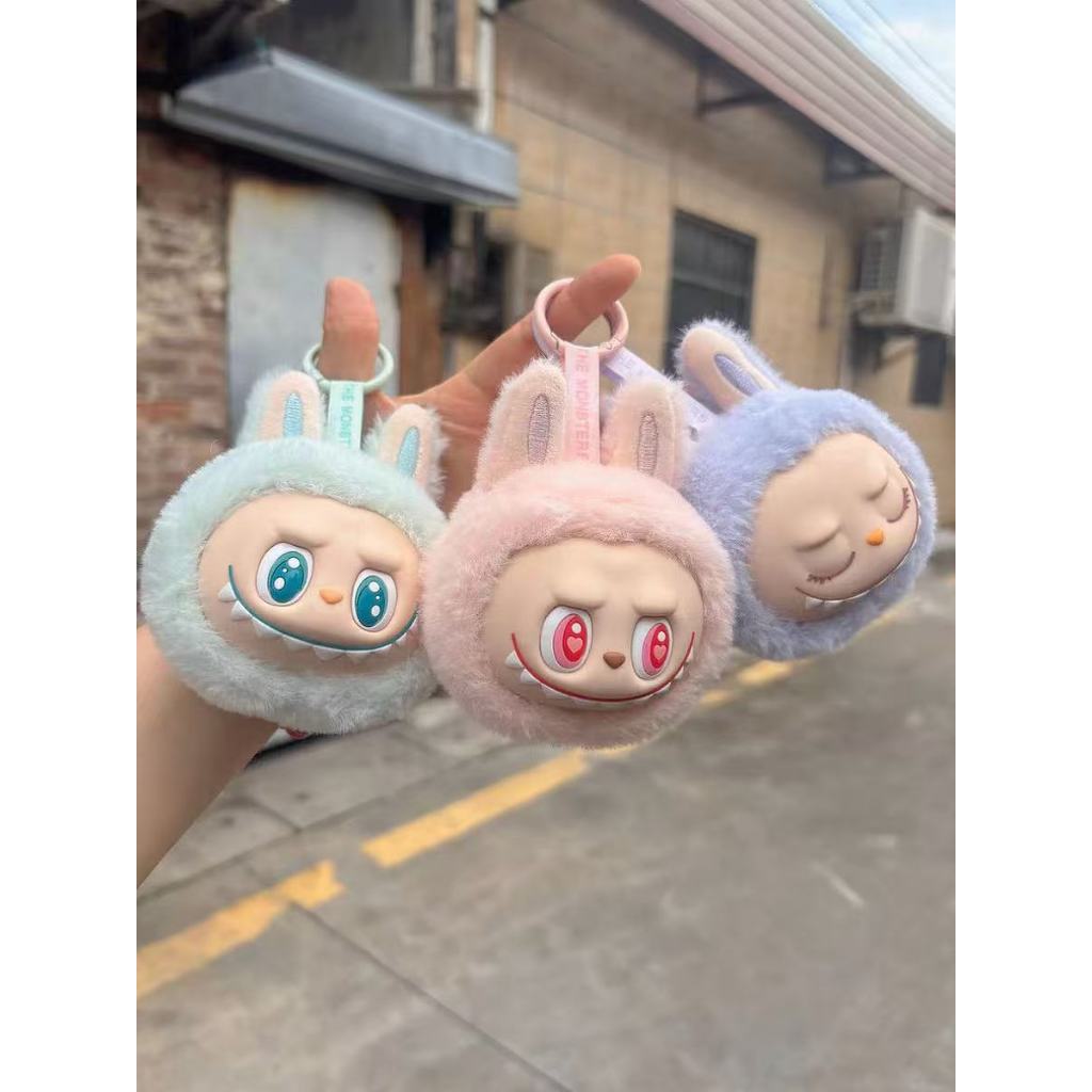 [ของแท้]POP MARสินค้าใหม่ labubu v2 พวงกุญแจ ลาบูบู้ v2 ตุ๊กตาขนนิ่ม ...