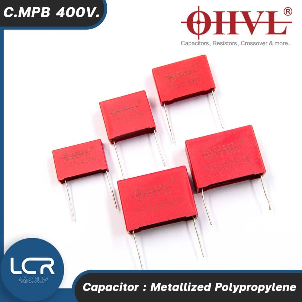 OHVL C.MPB 1.0-6.8uF 400V. คาปาซิเตอร์ ตัวเก็บประจุ ซีคล่อมลำโพง ...