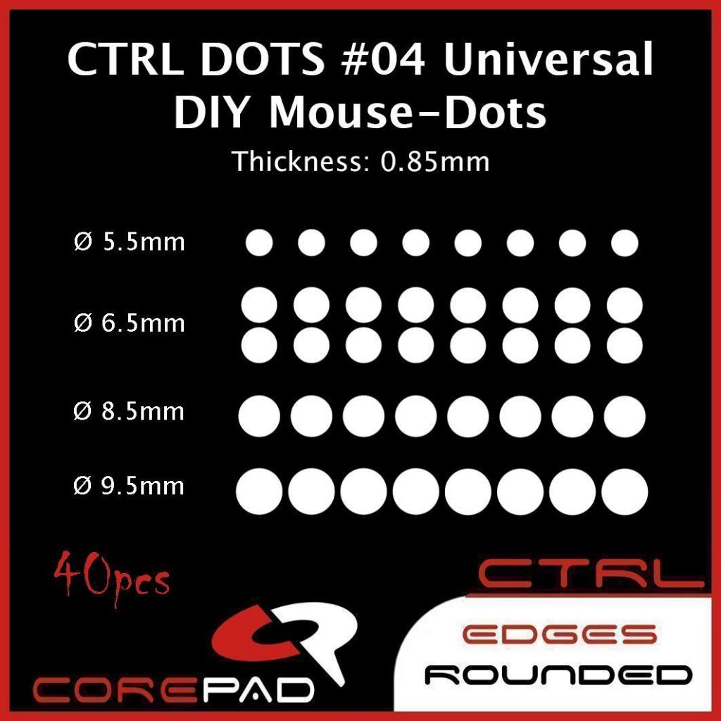 เมาส์ฟีท Corepad ของ Universal Dots (0.85 mm) [Mouse Feet] สามารถใช้งาน ...