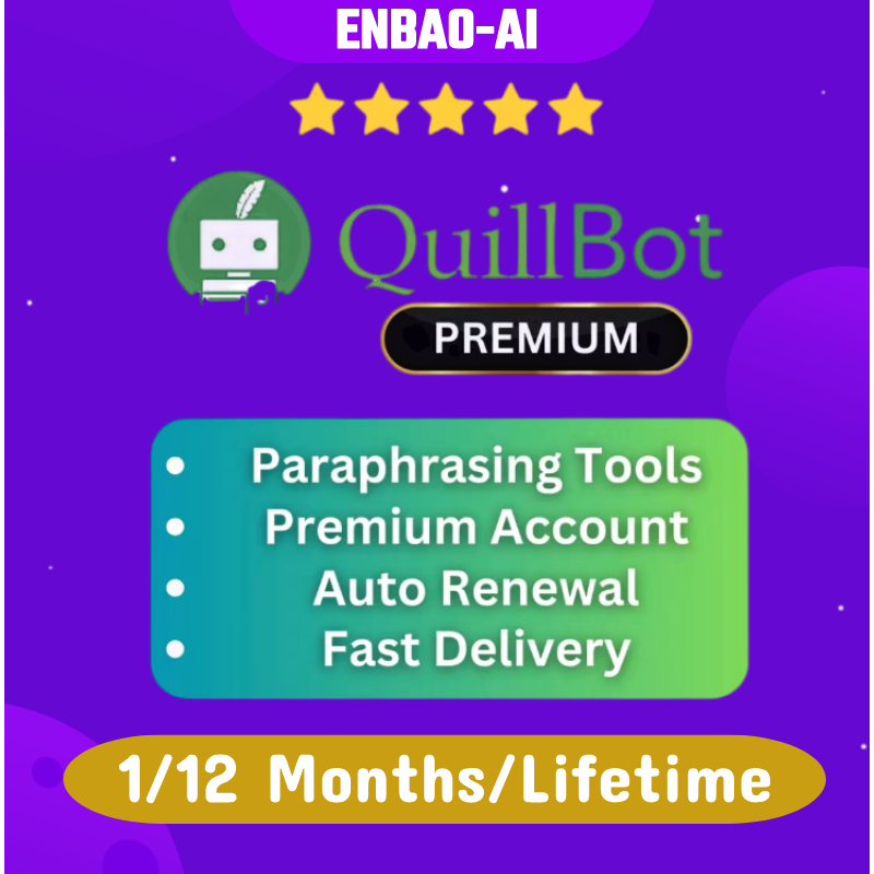 [ENBAO-AI]Quillbot P.re-mium Share Acc เครื่องมืออธิบายอายุการใช้งาน1/12months lifetime SOLO ...