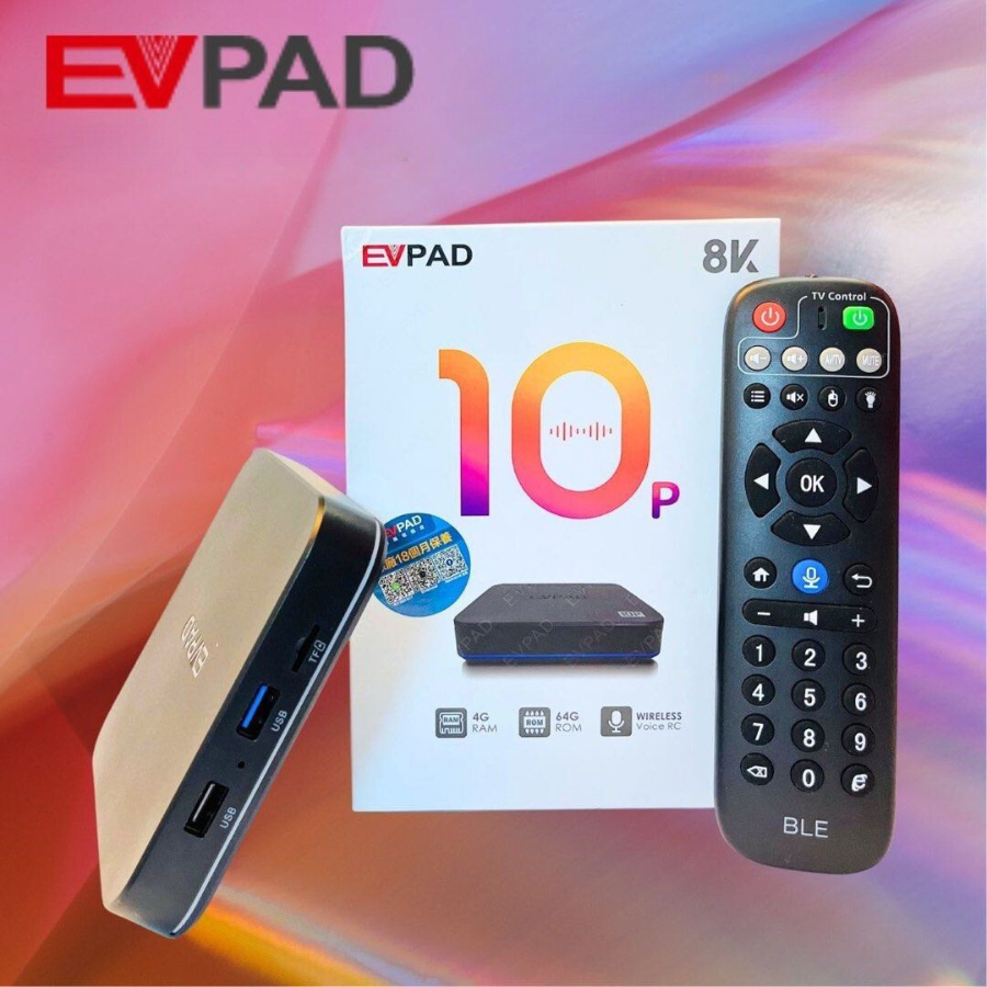 [Genuine] EVPAD 10P 4G 64G Japan Korea 8k smart tv box hot sell In Asia Singapore USA CA set top ...