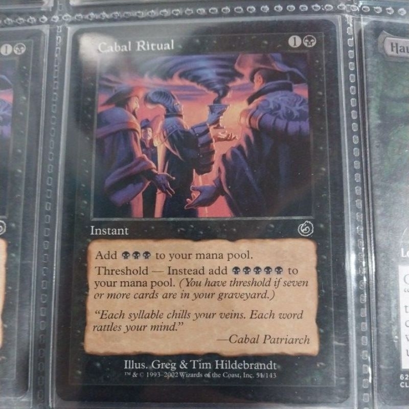 Singles MTG Cabal Ritual รุ่นแรก ของแท้ 100% | Shopee Thailand