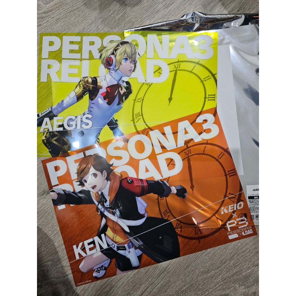 Keio Railway × Persona 3 Reload Trading Clear Poster (1 ชุดมี 2 แผ่น ...