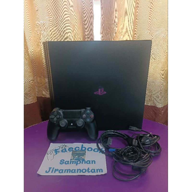PS4 Pro 7218B สายมืด Fw 9.0 รองรับภาพ 4K ความจุ 1TB ลงเกมตามสั่ง (ไม่มีกล่อง) | Shopee Thailand