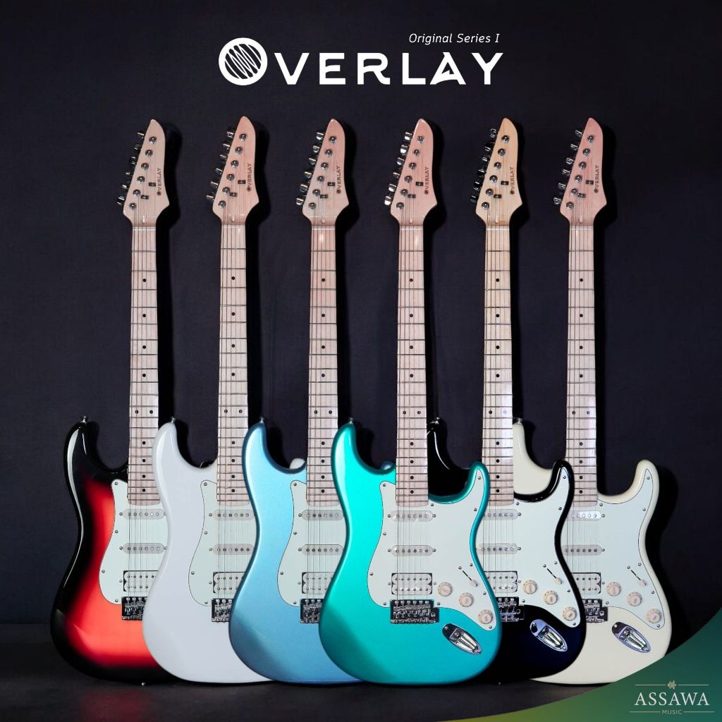 OverLay Original Series I กีต้าร์ไฟฟ้า Pick up H-S-S Pot Push-Push ...