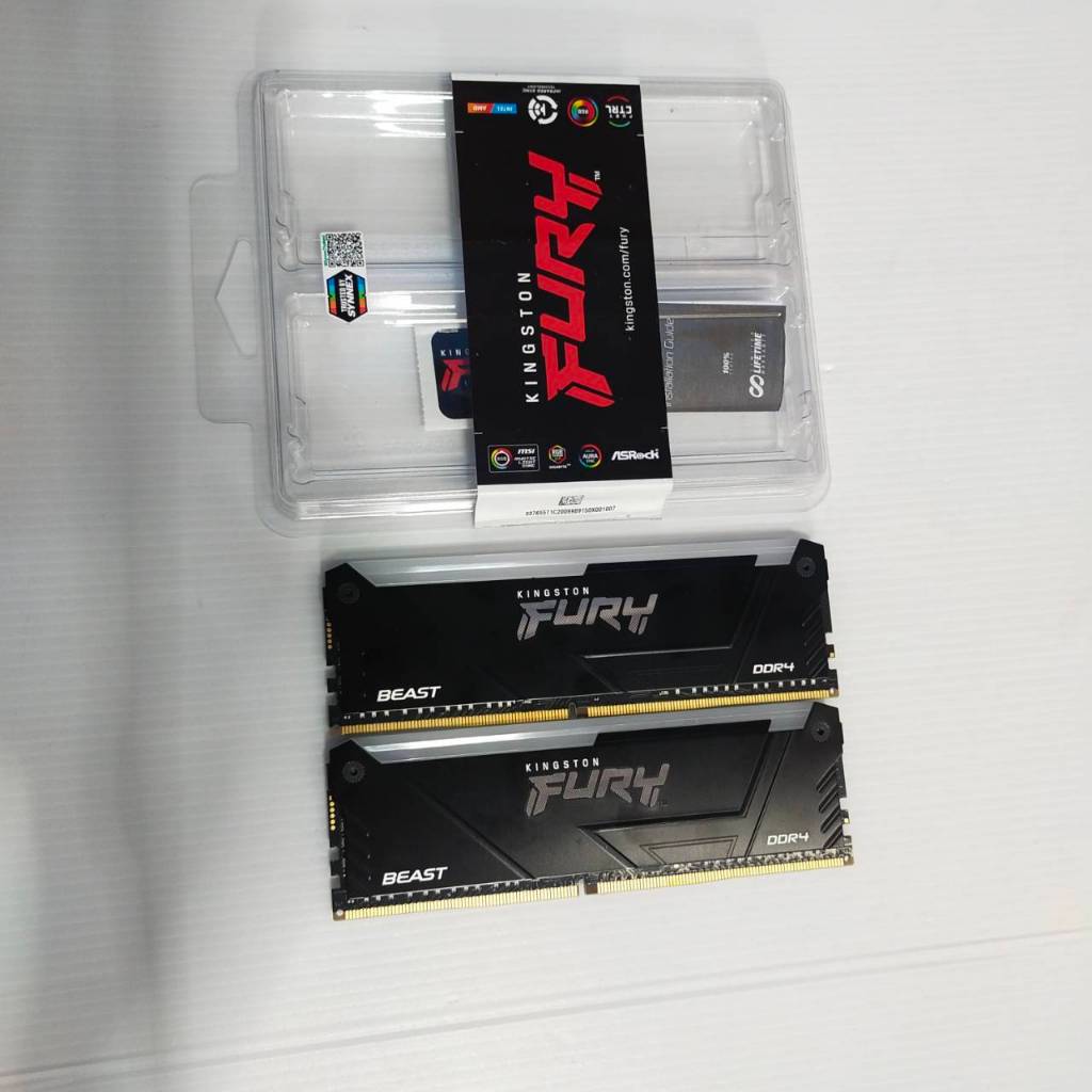 RAM PC DDR4 (2666) 16 GB 8GB x 2 FURY BEAST RGB ประกัน SYNNEX LT | Shopee Thailand