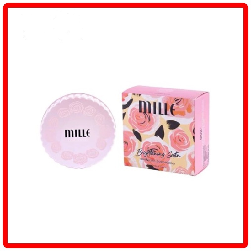 (เเท้100%)Mille BRIGHTENING SATIN TRANSLUCENT LOOSED POWDER ขนาด 9.5 ...