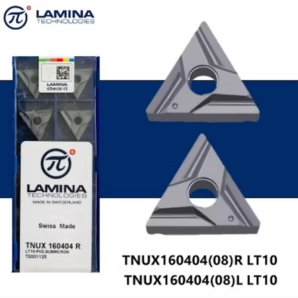 เม็ดมีด Inserts T16 เม็ดสองหน้า มุม 04 08 TNUX160404R LT10 TNUX160404L LT10 , TNUX160408R LT10 ...