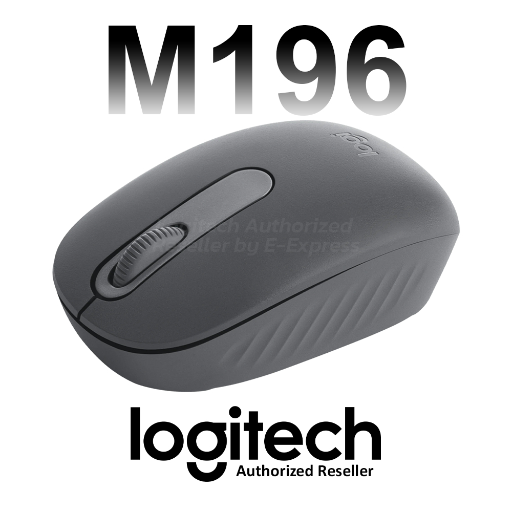 Logitech M196 Bluetooth Mouse (Graphite) เมาส์ไร้สาย บลูทูธ สีดำ ของแท้ ...