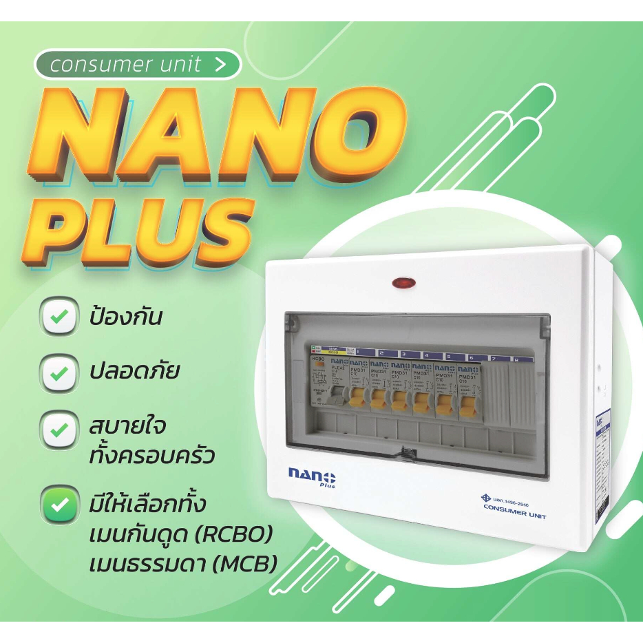 Nano ตู้คอนซูมเมอร์ ตู้คอนซูเมอร์ ยูนิต NN-CM NNP-CR CONSUMER UNIT NANO ...