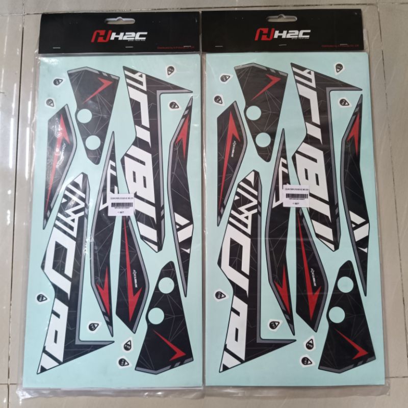 ชุดสติ๊กเกอร์ H2C MSX สีเทา (COLOR STRIPE STICKER H2C MSX / SILVER ...