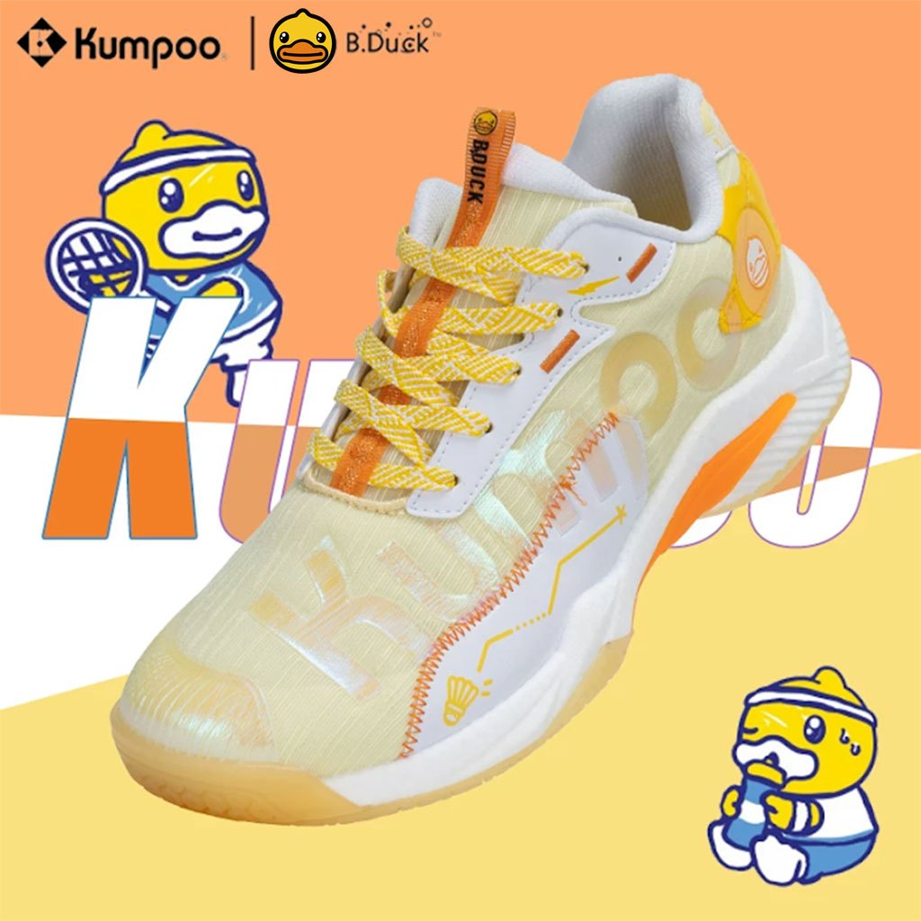 รองเท้าแบดมินตัน Kumpoo รุ่น KH-D72PRO B.DUCK (OR/YL) New | Shopee Thailand