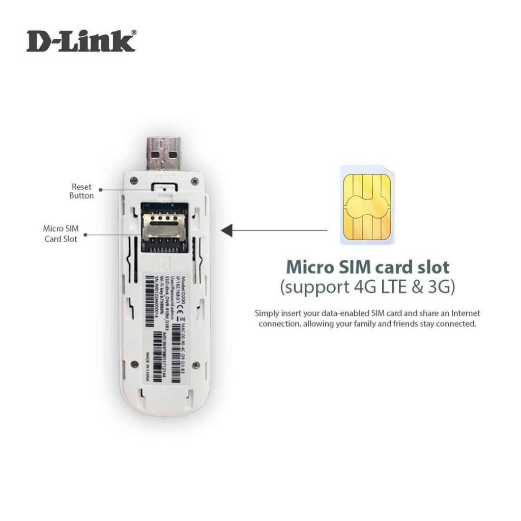 D-Link 4G USB Mobile Router DWR-910M 4G LTE แบบใส่ซิมขนาด Nano SIM ...