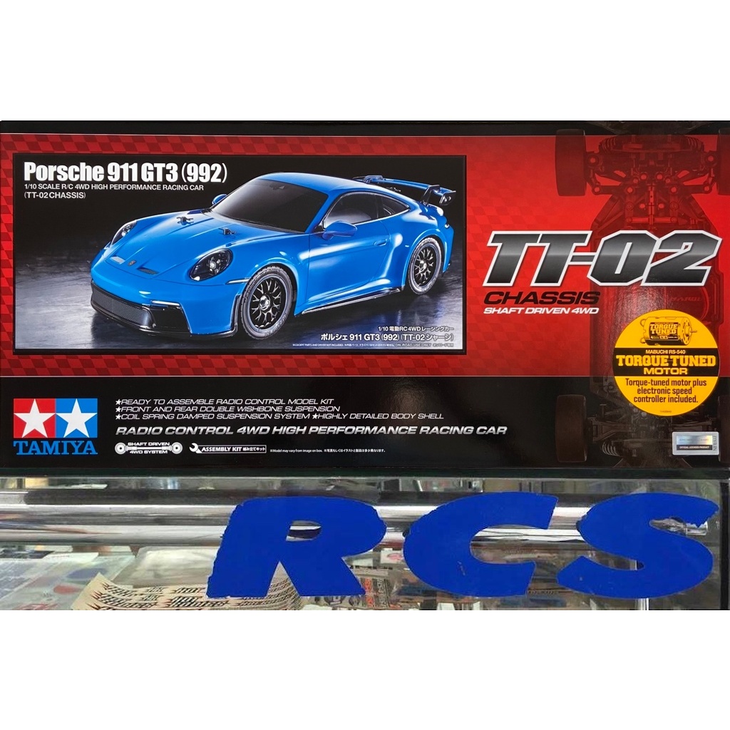 🏁 TAMIYA 58712 ชุดคิท TT-02 บอดี้ PORSCHE 911 GT3 (992) ต้องไปสร้างและ ...
