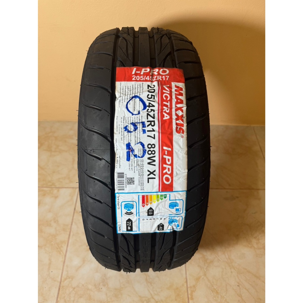 Maxxis 205/45R17 ขอบ 17 Ipro ยางรถยนต์ปี2024 สัปดาห์ 40+ ( 1 เส้น) แถมจุกลมยาง 1 อัน | Shopee ...