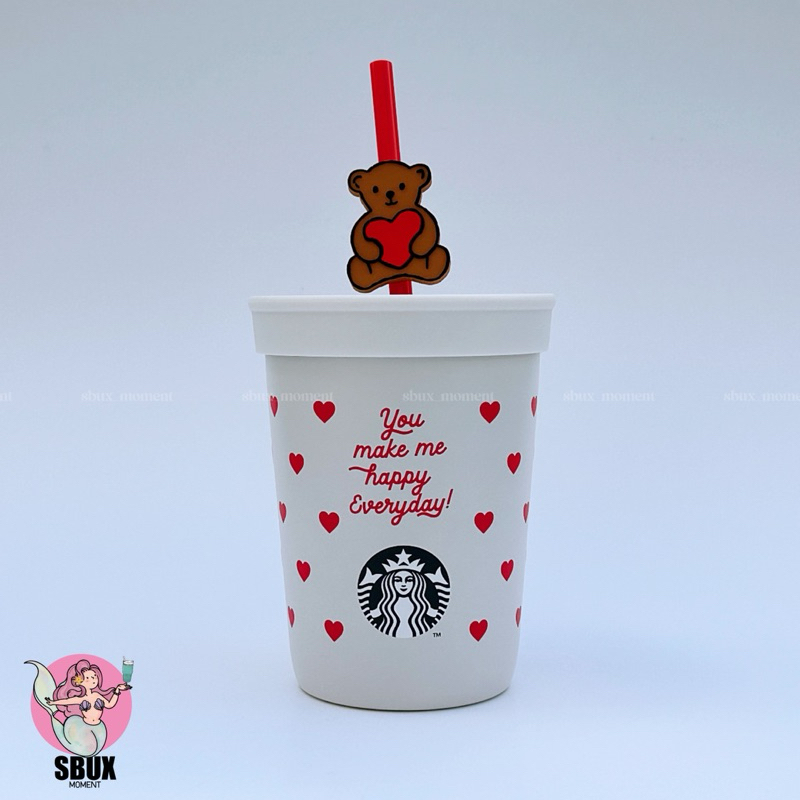 Starbucks Korea 2024 SS Be Mine Cream Hobby Cold Cup 355ml | Shopee ...
