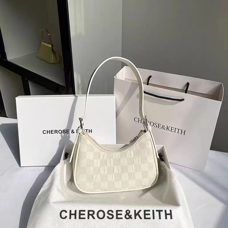 ครีม กระเป๋าพระจันทร์เสี้ยว Crescent Pack กระเป๋าสะพายไหล่พรีเมี่ยม ...