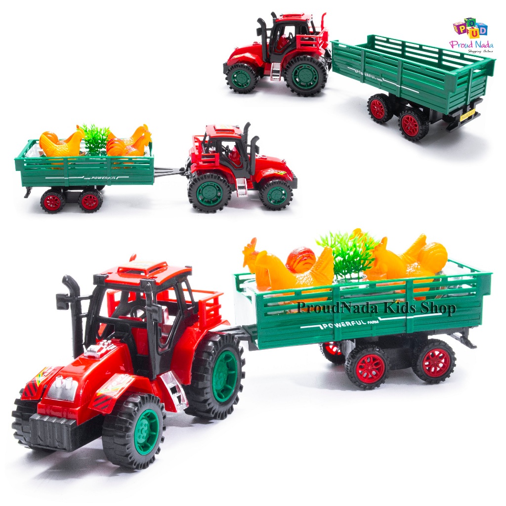 ProudNada Toys ของเล่นเด็ก รถแทรกเตอร์ รถฟาร์ม(มี 2 สีให้เลือก) FARM ...