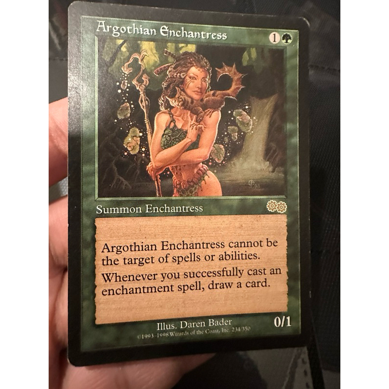 Argothian Enchantress สภาพ VG การ์ด Magic The Gathering ของแท้ จากชุด ...