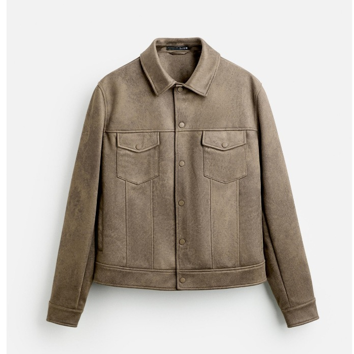 BARON "RIKTOR" Premium Suede jacket เสื้อแจ็กเก็ตผู้ชาย หนังกำมะหยี่พรี ...