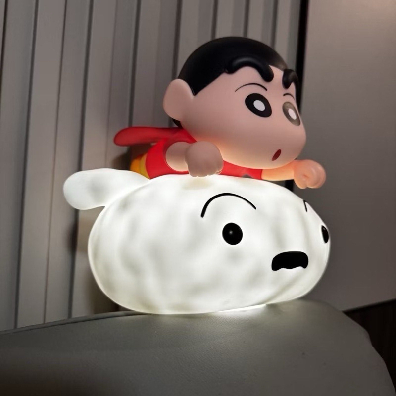โคมไฟชินจัง - Crayon Shinchan Riding Shiro Night Light Lamp | Shopee ...