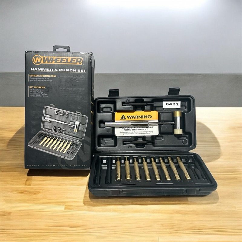 Wheeler Engineering Hammer and Punch Set with Brass, Steel, Plastic ...