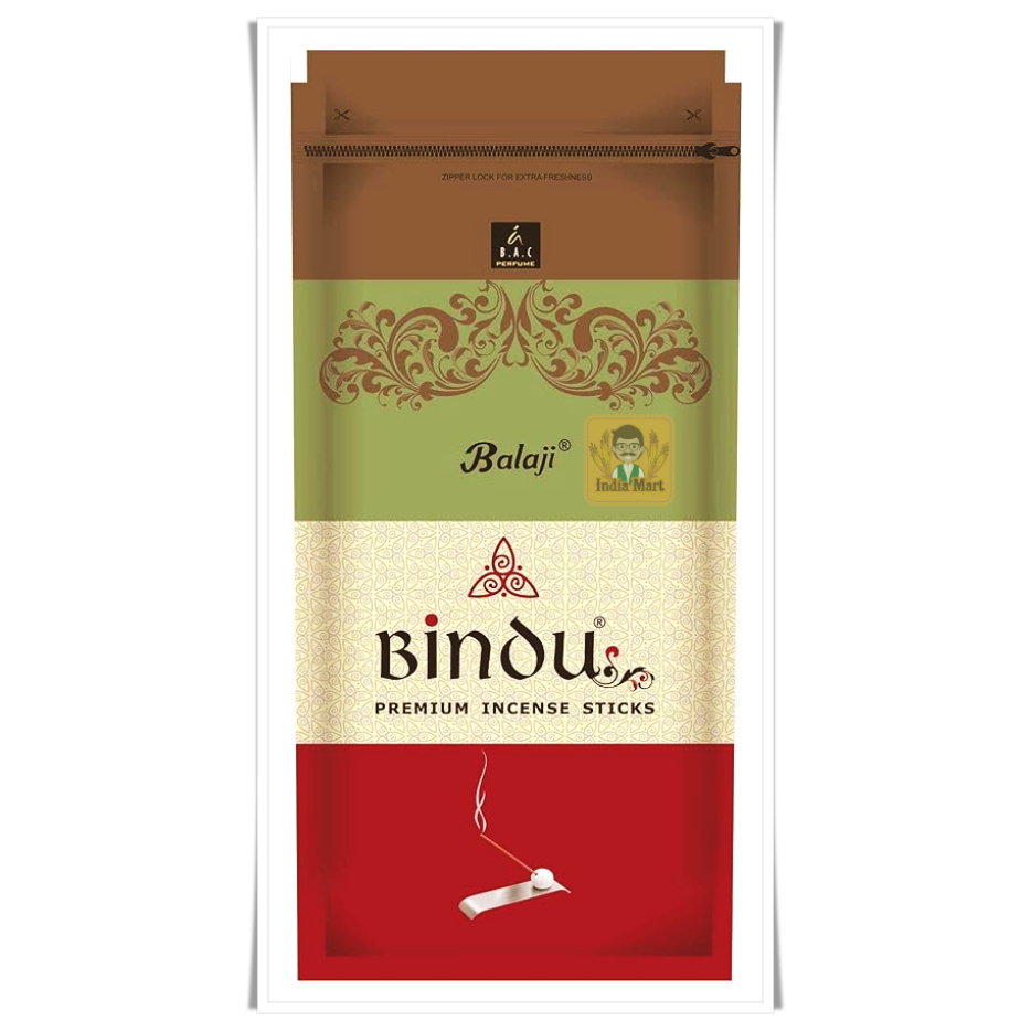 ธูปหอมจากประเทศอินเดีย ยี่ห้อ Balaji - Bindu (100 กรัม) -- Balaji - Bindu Premium Incense Sticks ...