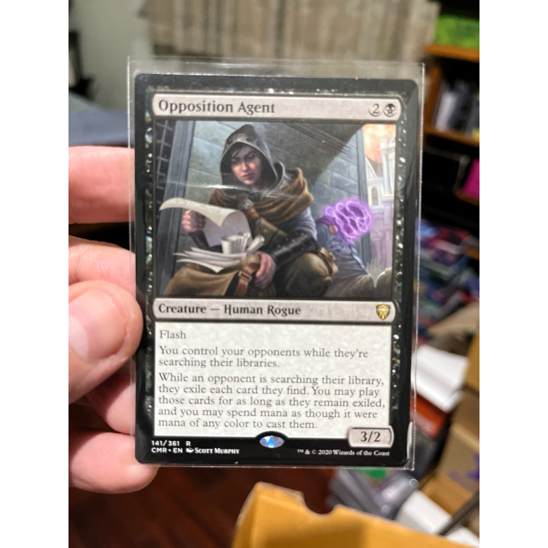 การ์ด MTG Opposition Agent Black Magic the gathering EDH รุ่น CMR สภาพ ...