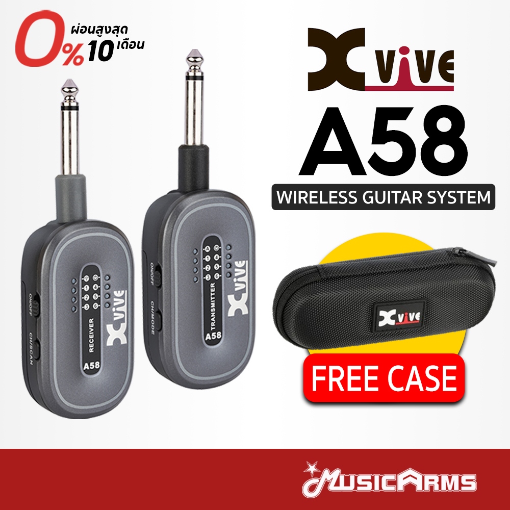Xvive A58 ไวร์เลสเครื่องดนตรี Guitar Wireless System รับประกันศูนย์ ...