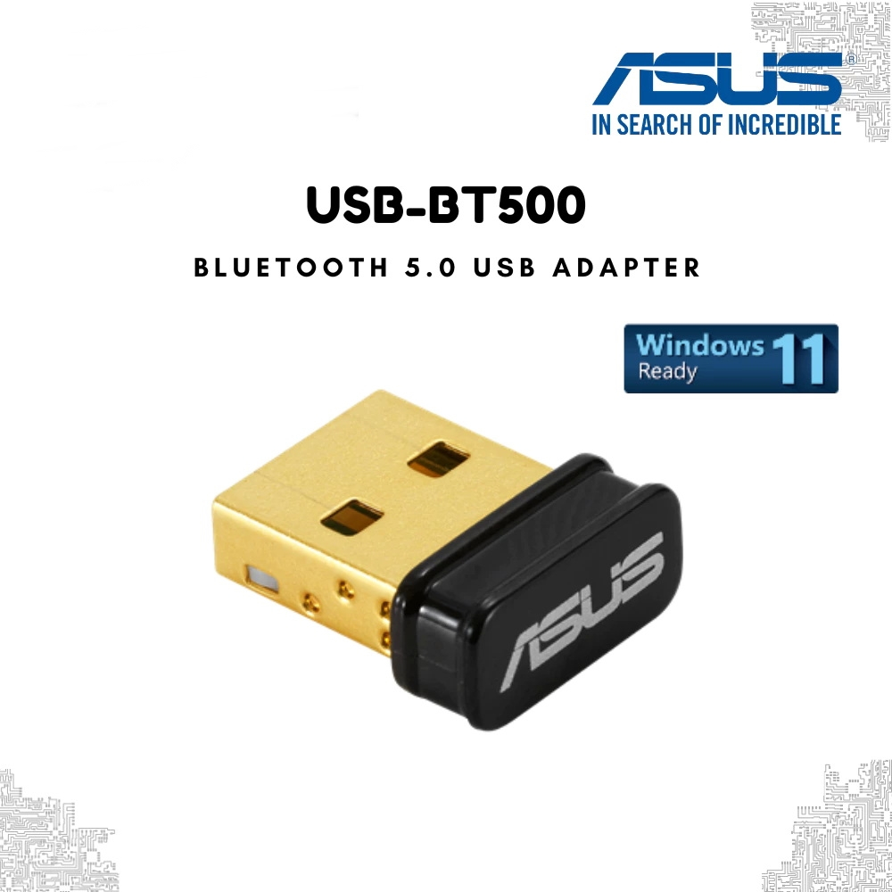 ASUS (USB-BT500) Bluetooth 5.0 USB Adapter with Ultra Small Design ...