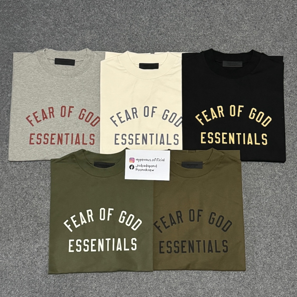 Fear of God Essentials FW24 T-Shirt - Black | Shopee Thailand